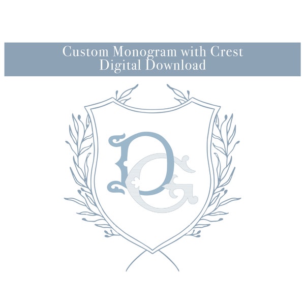 Monogram Crest - Etsy