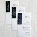 Modern Menu With Calligraphy, Modern Wedding, Wedding Menu Calligraphy ...