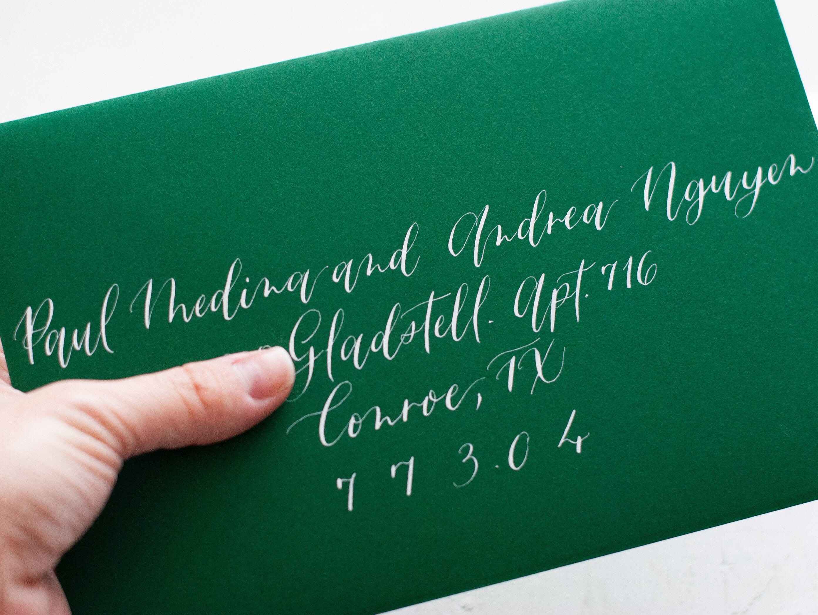 Calligraphy for Wedding Envelopes / Wedding Invitations | Etsy
