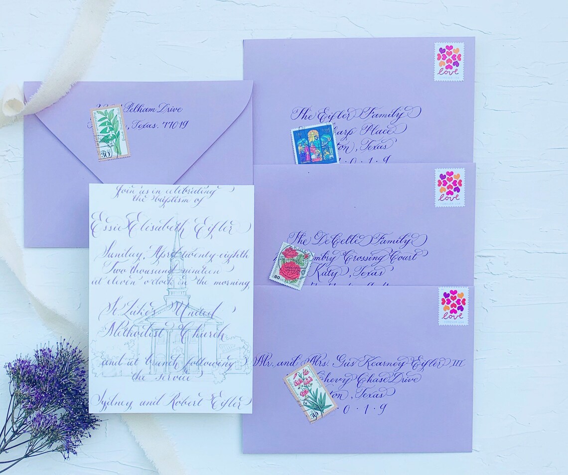 Calligraphy for Envelopes Addressing / Wedding Invitation | Etsy