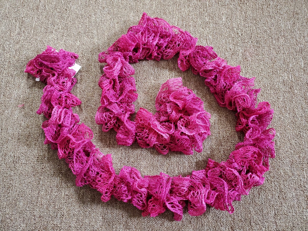 Écharpe en tricot à la main Red Heart Boutique Sashay, topaze ...