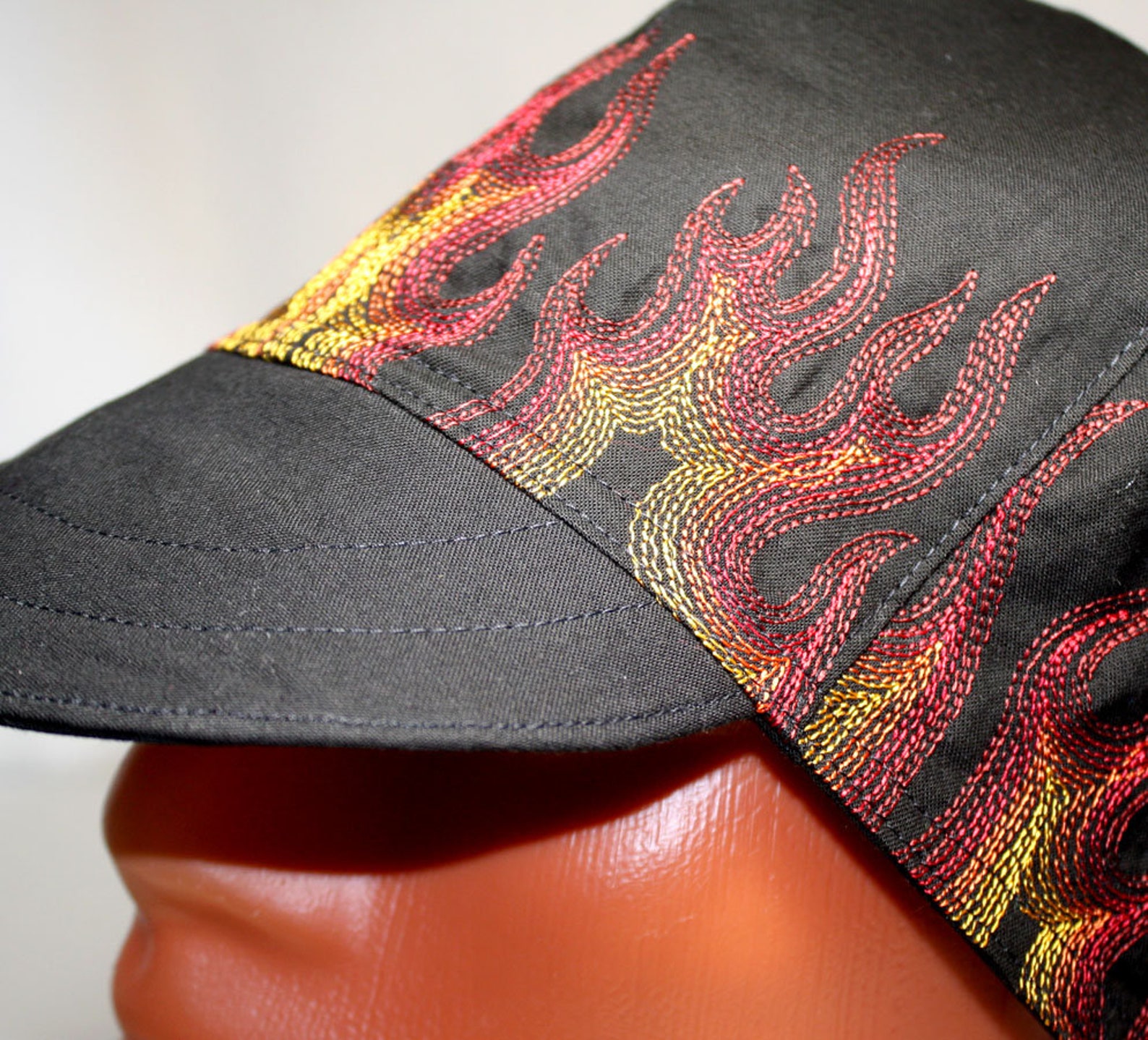 Flame. Welders Hats Bikers Caps Welding Cap Hat Cotton | Etsy