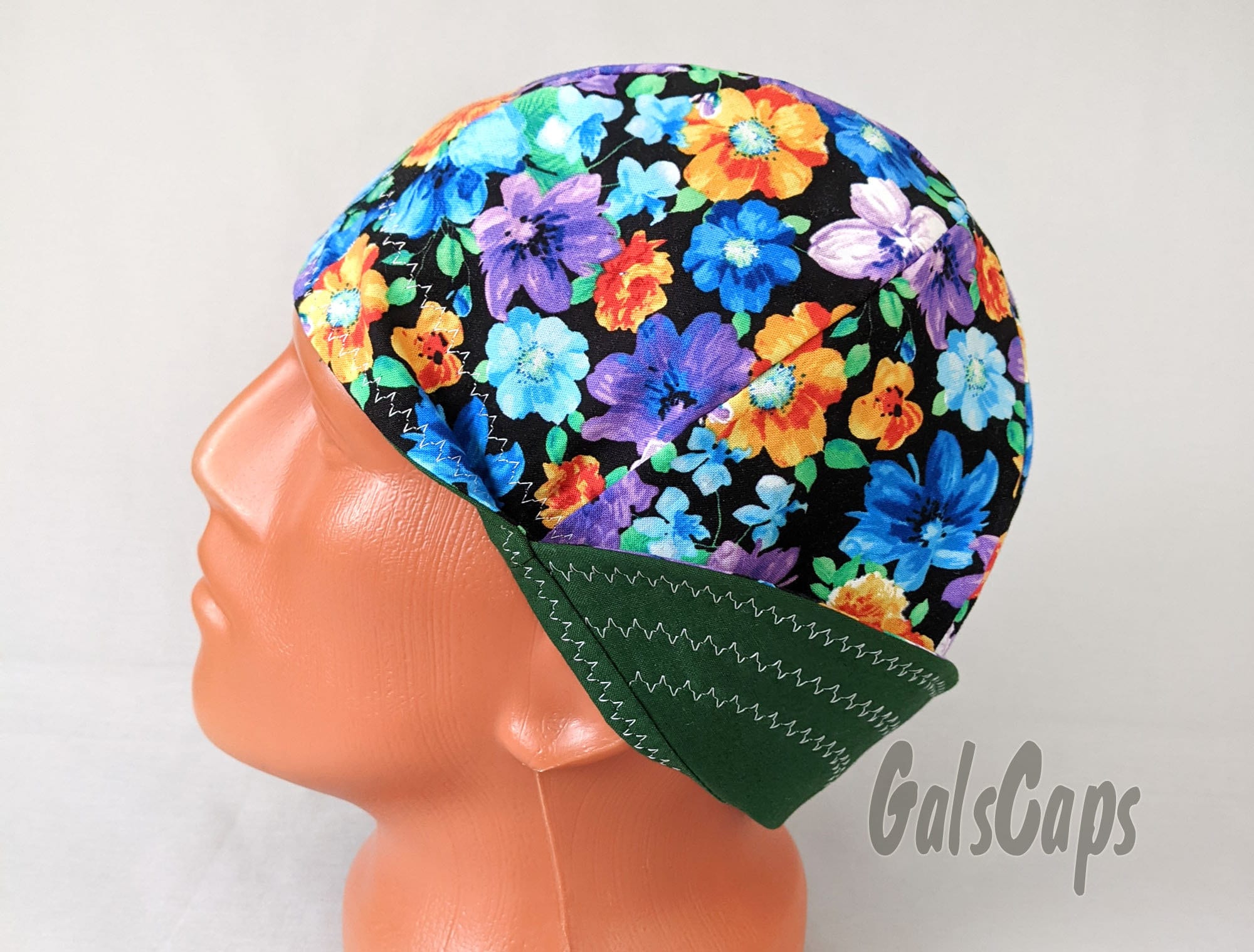 Floral Welders Hats Bikers Caps Welding Cap Hat Cotton Weld - Etsy