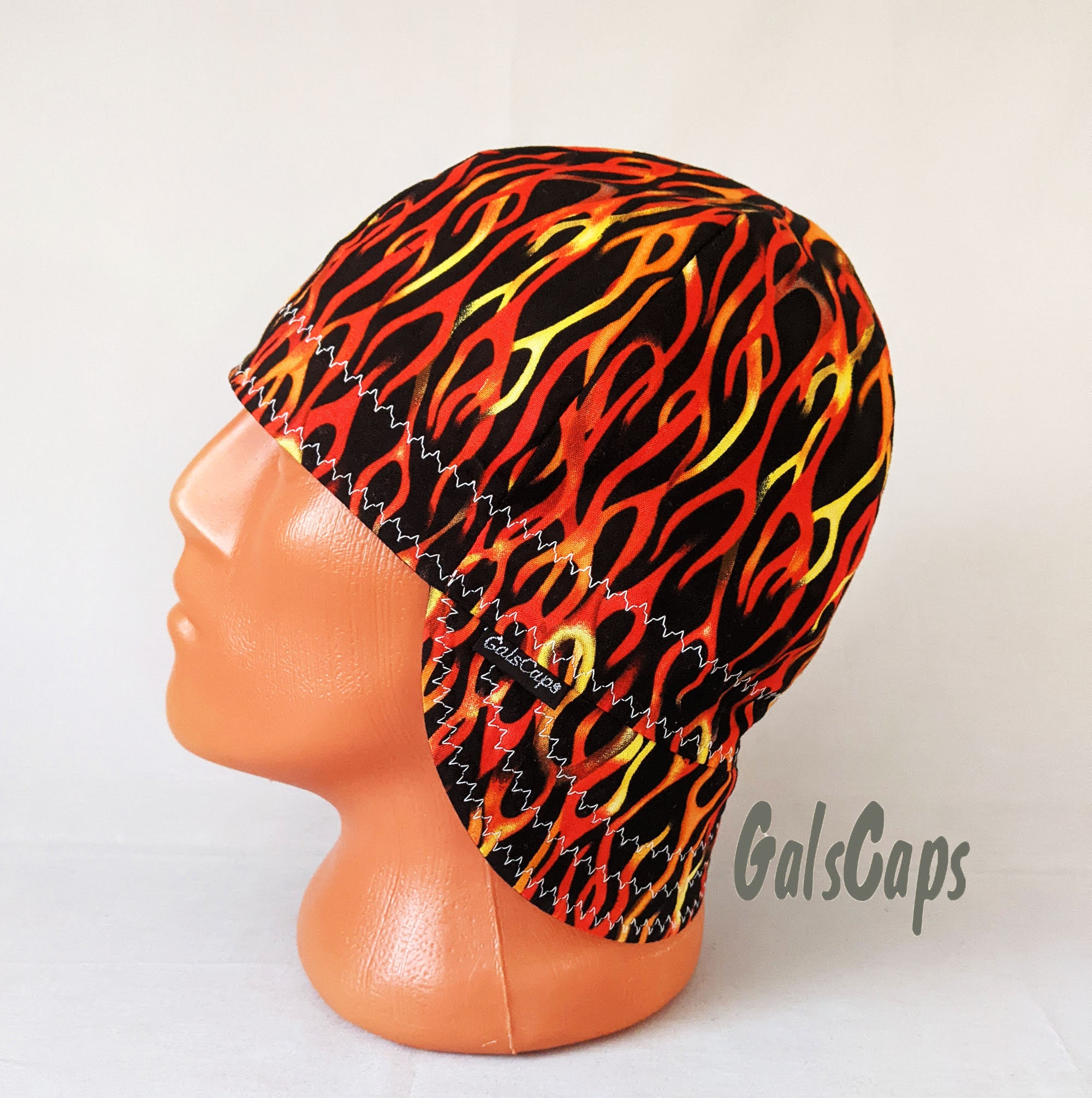 Flame Welders Hats Bikers Caps Welding Cap Hat Cotton Weld Cap | Etsy