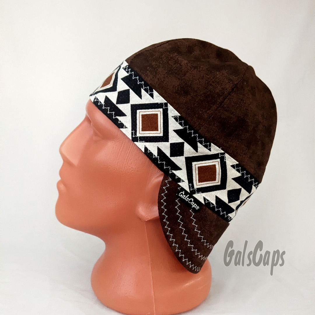 Southwest/ Marbled Brown Welders Welding Cap Hats Bikers Caps Hat ...