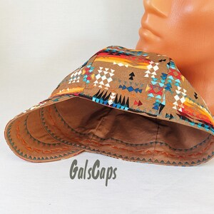 Native Aztec/tan Welders Hats Bikers Caps Welding Cap Hat Cotton Weld ...