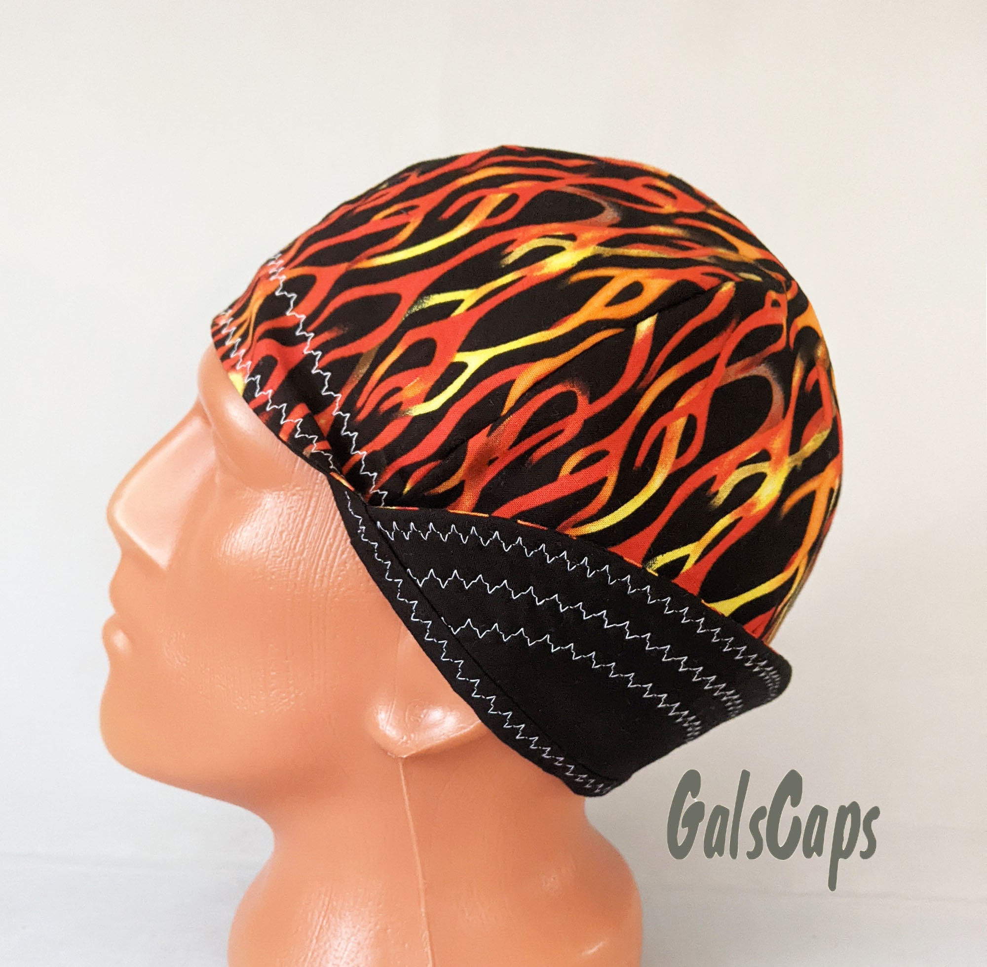 Flame Welders Hats Bikers Caps Welding Cap Hat Cotton Weld Cap | Etsy