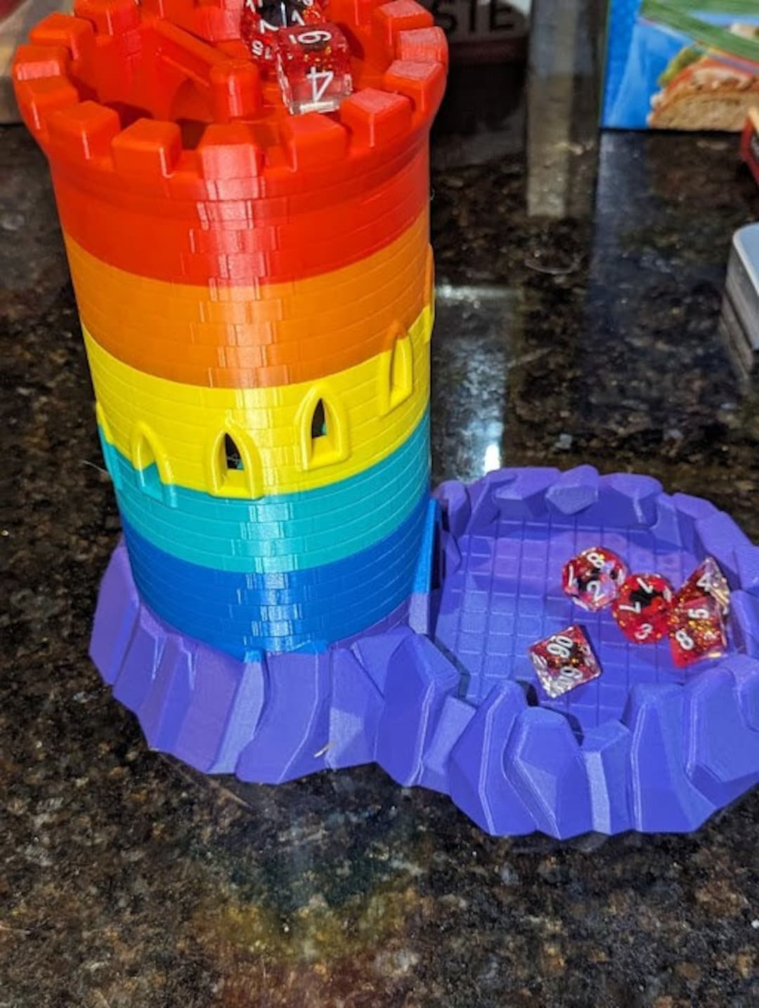 Castle Dice Tower - LGBT Pride Flag Colors - Etsy Australia