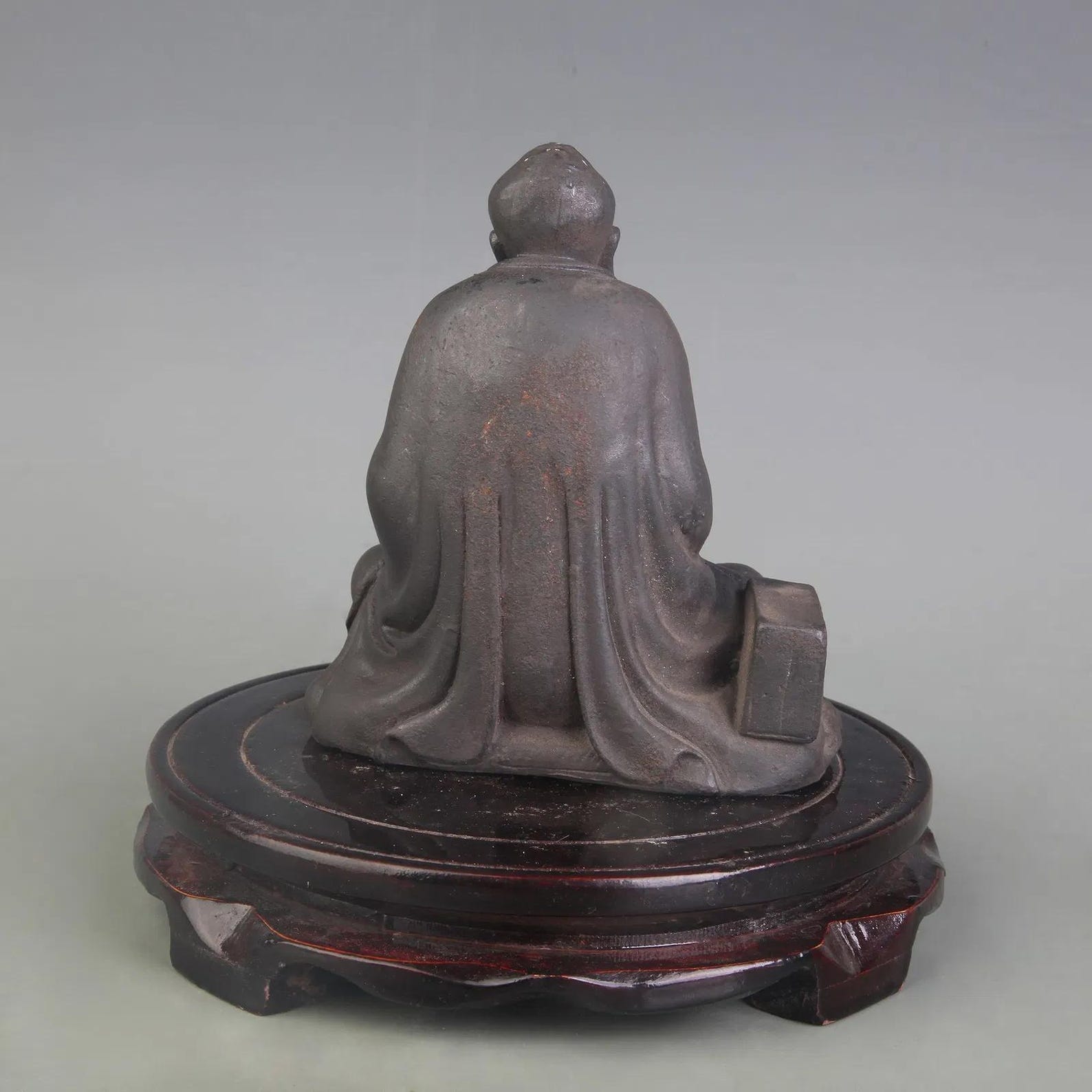 Arhat, Buddhist Monk in Meditation, Cast Bronze, Dated as Early 20th ...