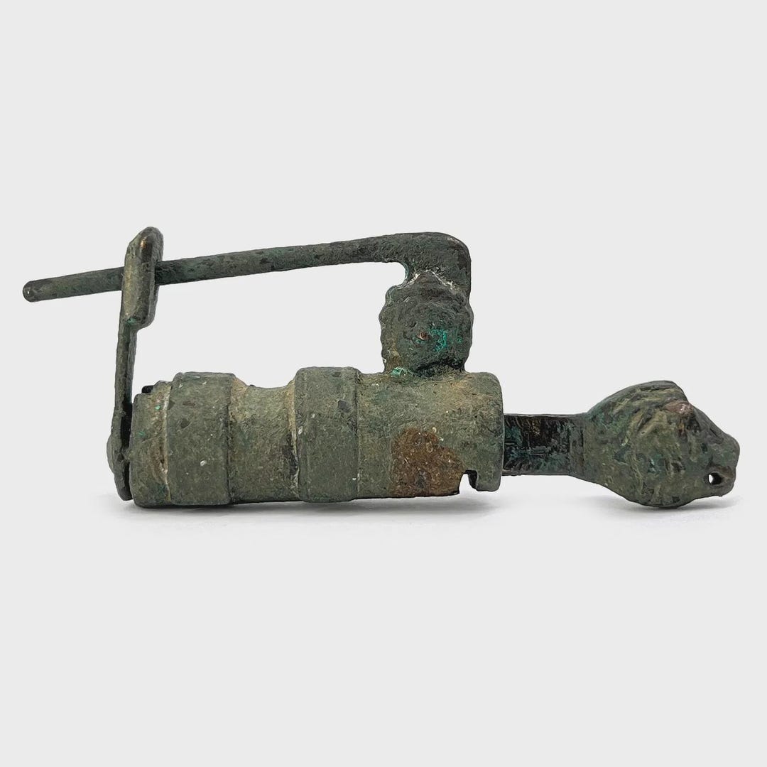 Extremely RARE, Roman Empire Bronze Barrel Padlock Functioning With the ...