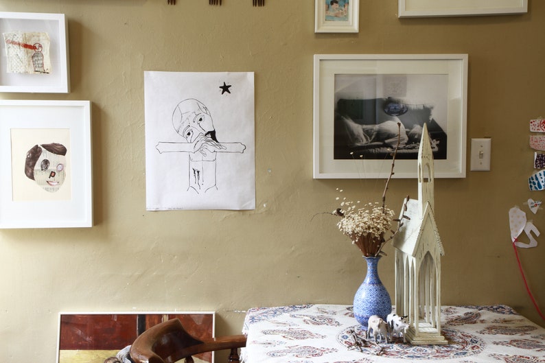 Vir Dolorum, Man of Sorrows, Black and White Art, Simple Minimalist ...