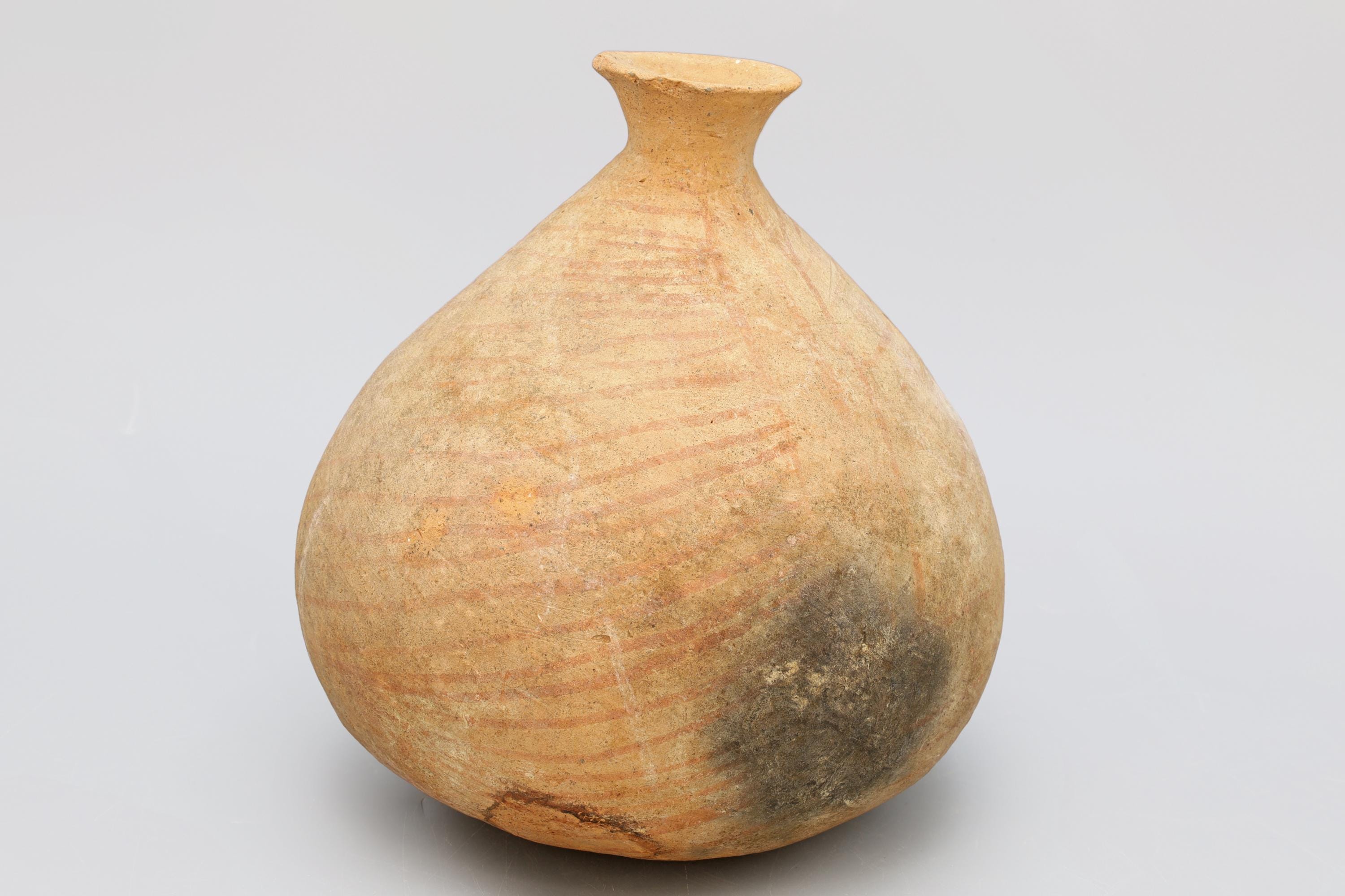 Ancient Holy Land, A Bronze Age Pottery Jar, Medium Sized, Drop Shaped ...