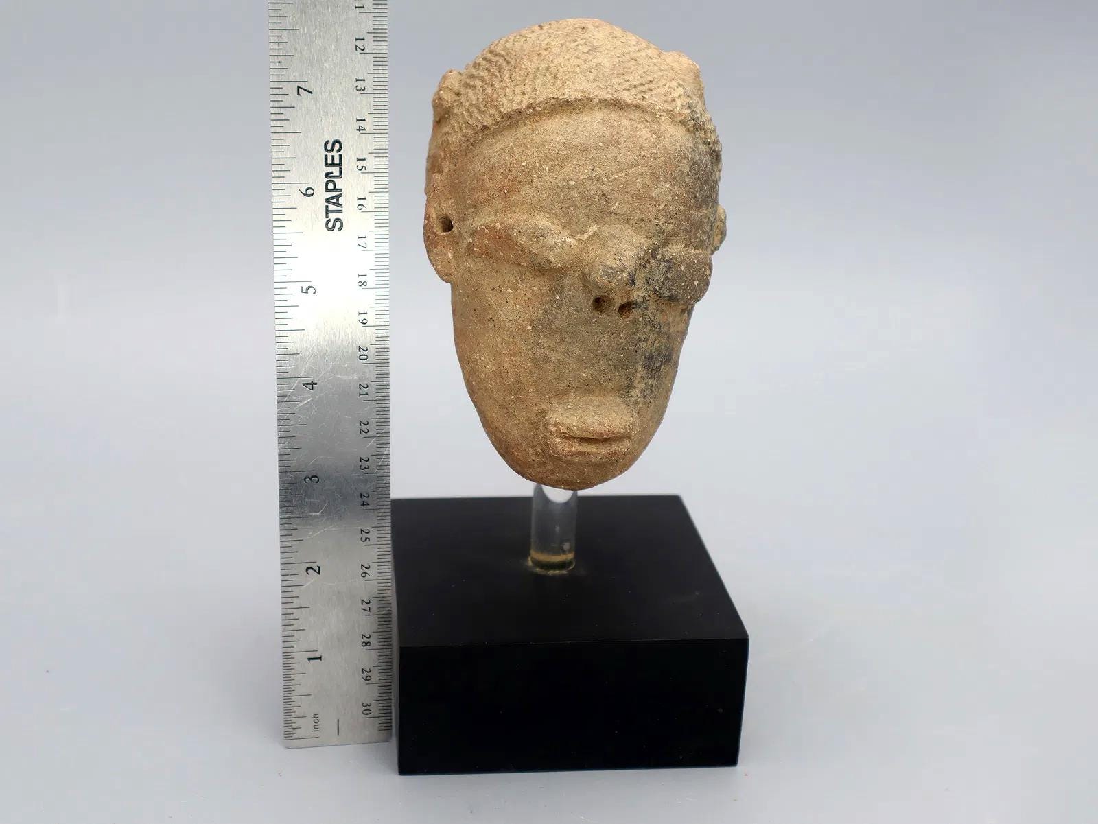 Ancient NOK Civilization Terracotta Burial Female Sculpture With Stand ...