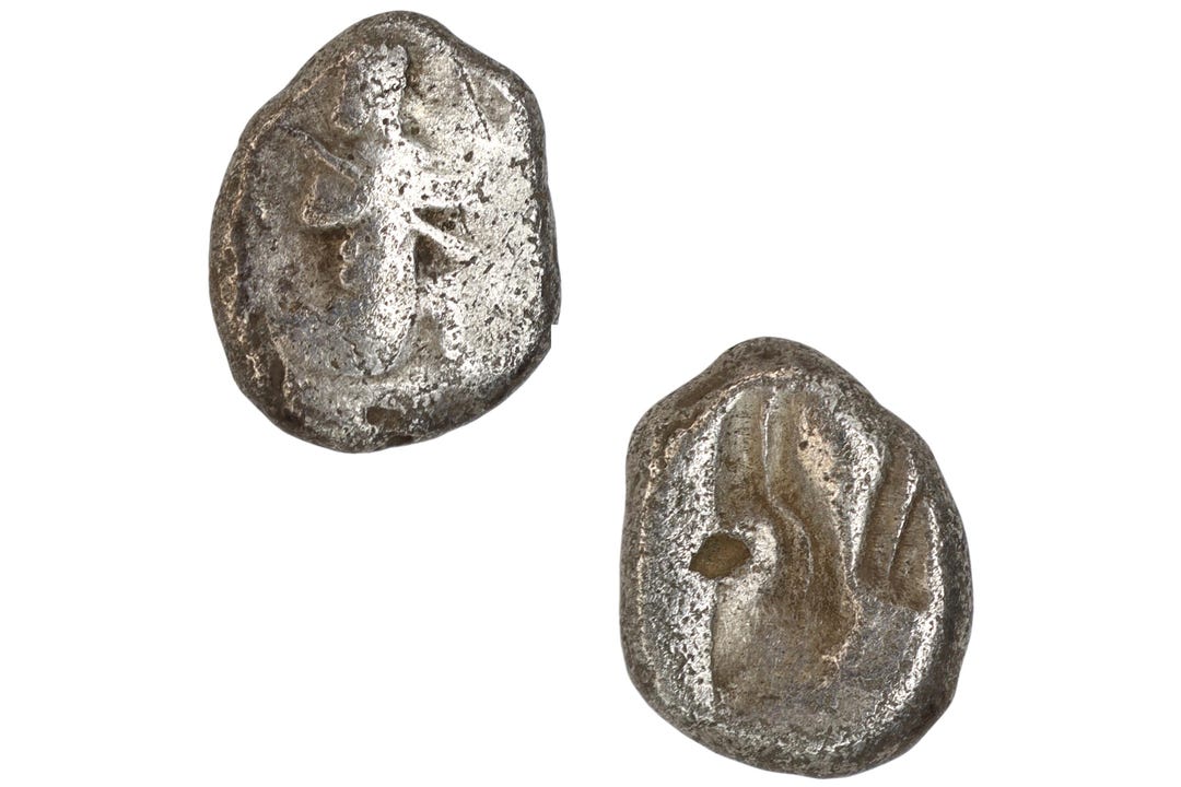 King Artaxerxes II Mnemon, Silver Siglos Coin, Asia Minor, Ancient ...
