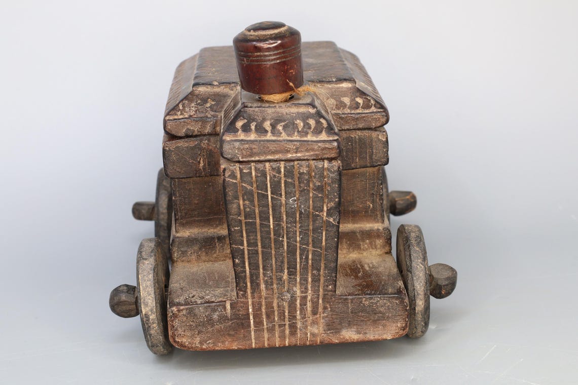 Antique 19th Century Vibhuti Box, Colonial India. Ethnic Rustic Car ...