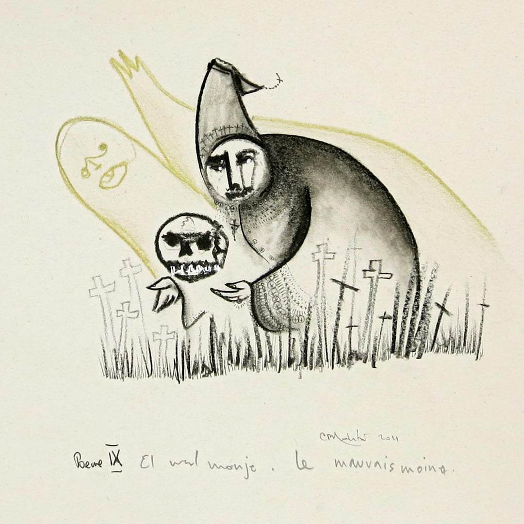 The Bad Monk Le Mauvais Moine the Flowers of Evil Charles - Etsy