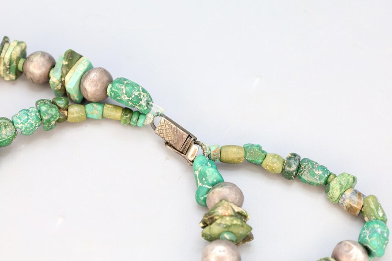 RARE, Ancient Precolumbian Inca Aymara Gemstone Flat Beads Necklace ...