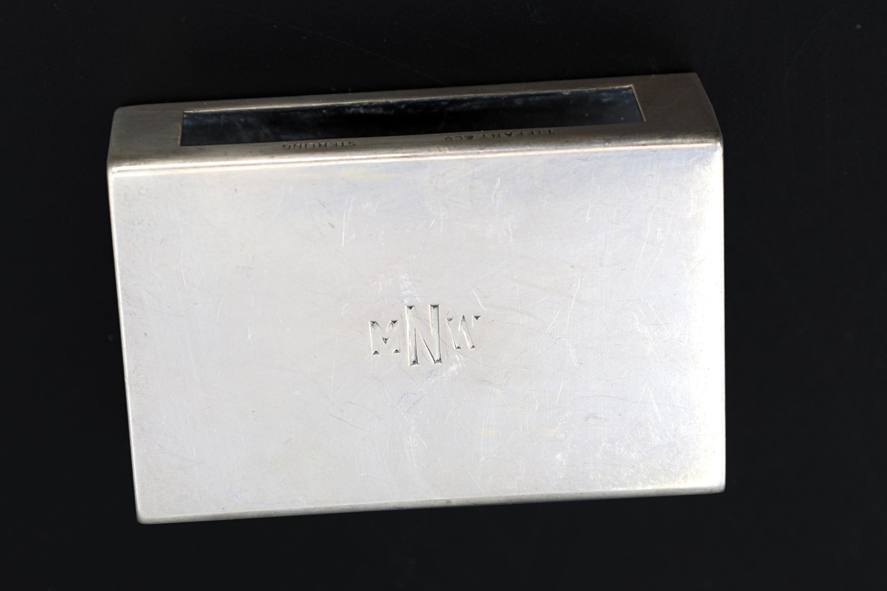Tiffany & Co Sterling Silver Matchbox, A Match Case Cover With ...