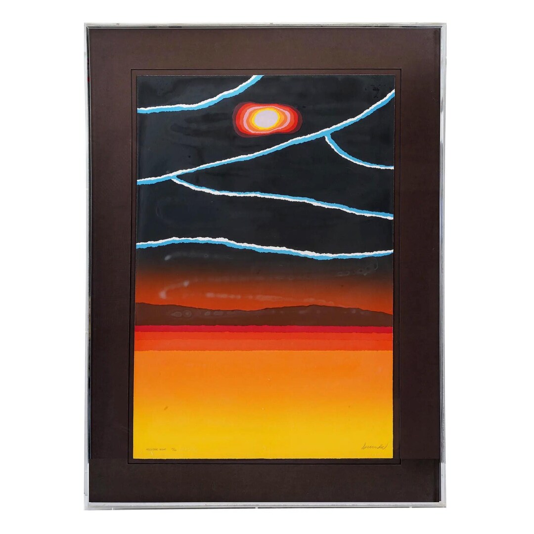 Arthur Secunda, Abstract American Art, Vintage 1982 Limited Edition ...