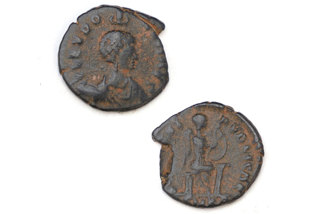 Ancient Roman Coin, Empress Aelia Eudoxia, Salus Reipublicae Bronze ...