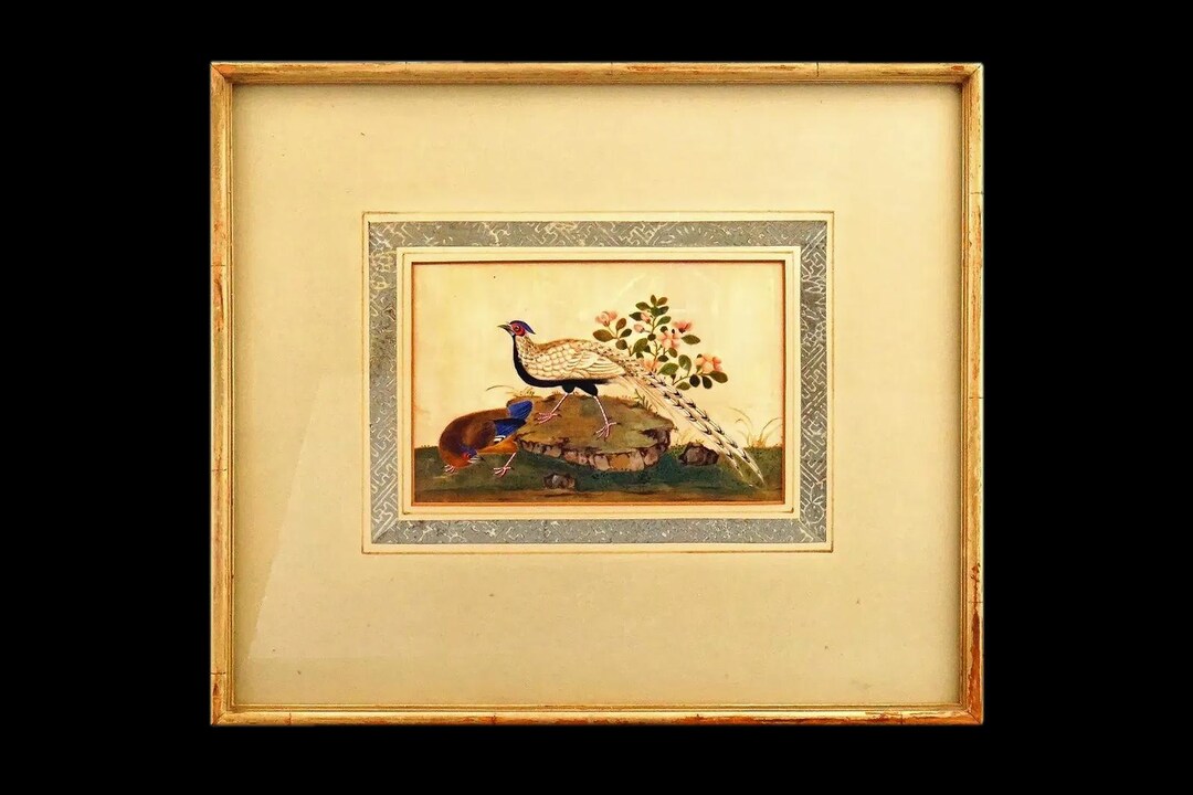 Antique 19th Century Imperial China Qing Dynasty Artwork, Pheasant ...