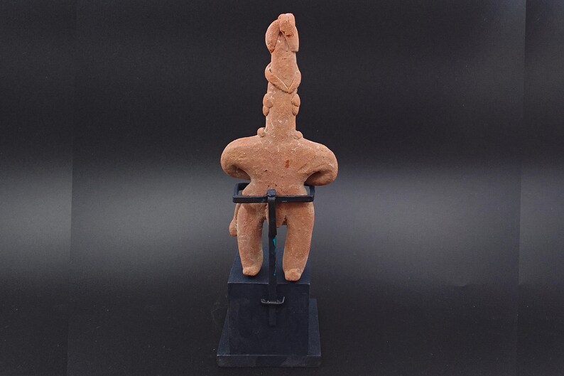 Ancient Pre Columbian Colima Pottery Standing Warrior Figure, Full Body ...