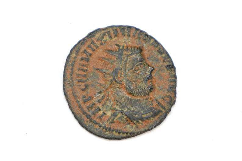 Ancient Roman Empire Coin, Maximian Imperator, Antoninianus Cyzicus ...