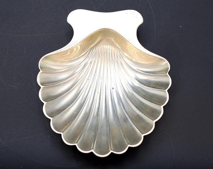 Tiffany and Co Scallop Shell Dish, 925 Sterling Silver, Art Deco Style ...