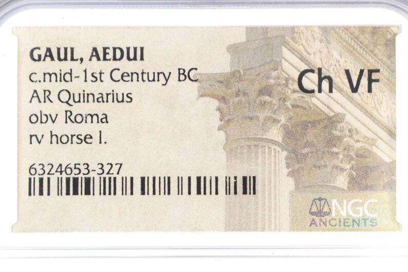 Gallia Celtica, Aedui Gaul Mid of the 1st Century BCE, AR Quinarius ...