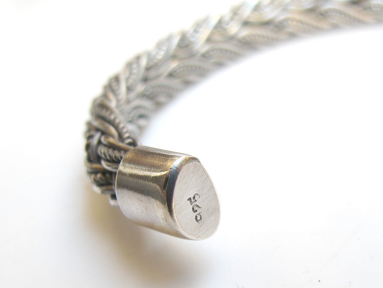 925 Sterling Silver Handmade Braided Cuff Bracelet - Etsy New Zealand