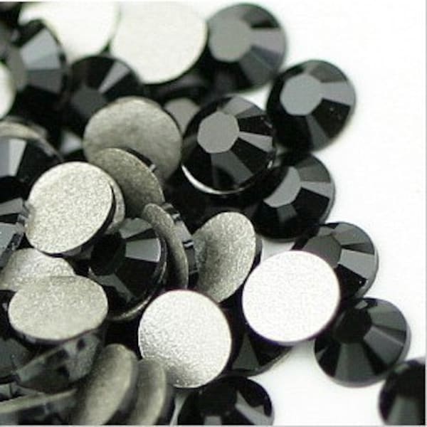 Black Crystal Rhinestones - Etsy