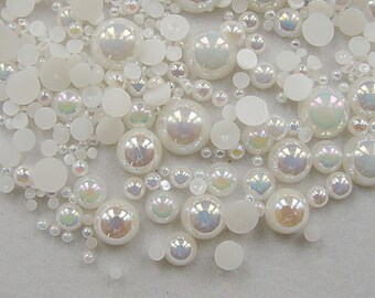 Flat Back Pearls | Etsy