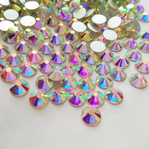 1440 Crystal AB Rhinestones High Quality GLASS Flat Back - Etsy