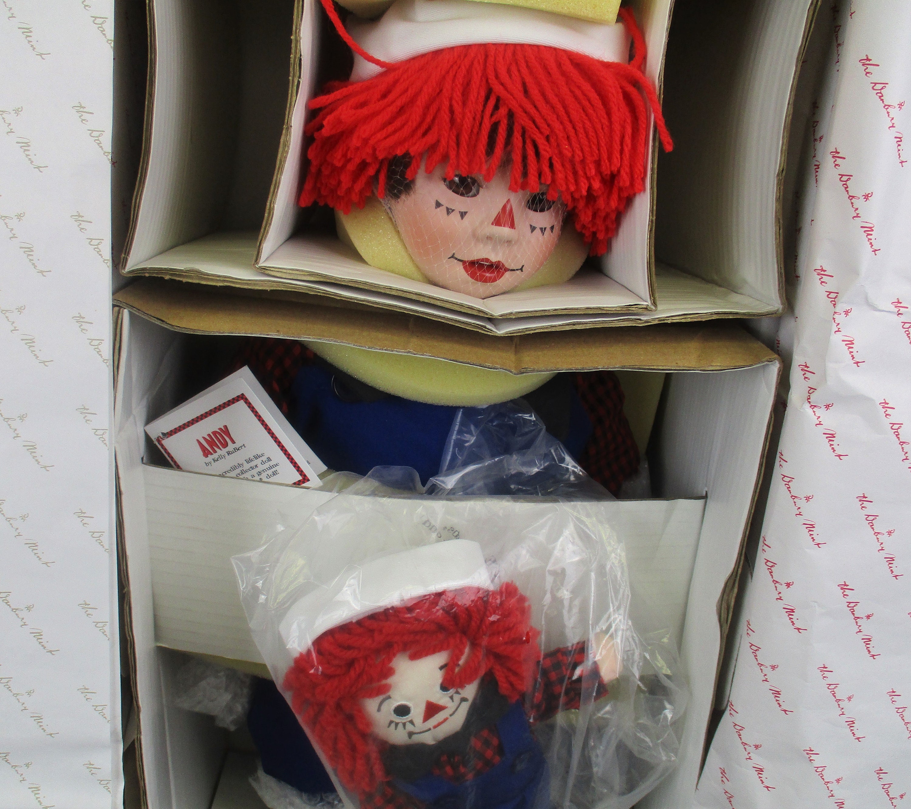 Vintage Raggedy Ann & Andy 22 Dolls by Kelly Rubert in Original Boxes W ...