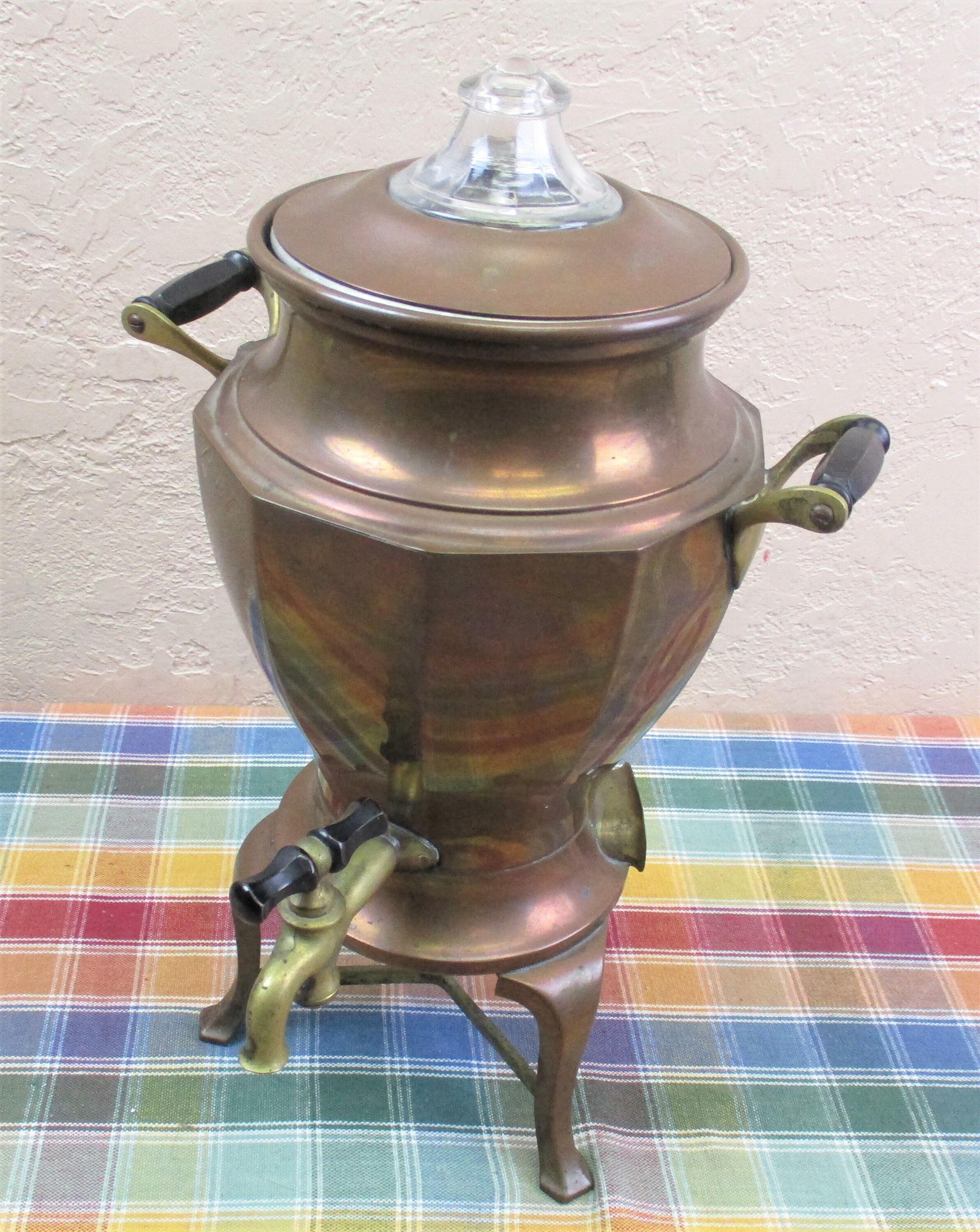 Antique Landers, Frary & Clark UNIVERSAL Copper Coffee Maker Model ...
