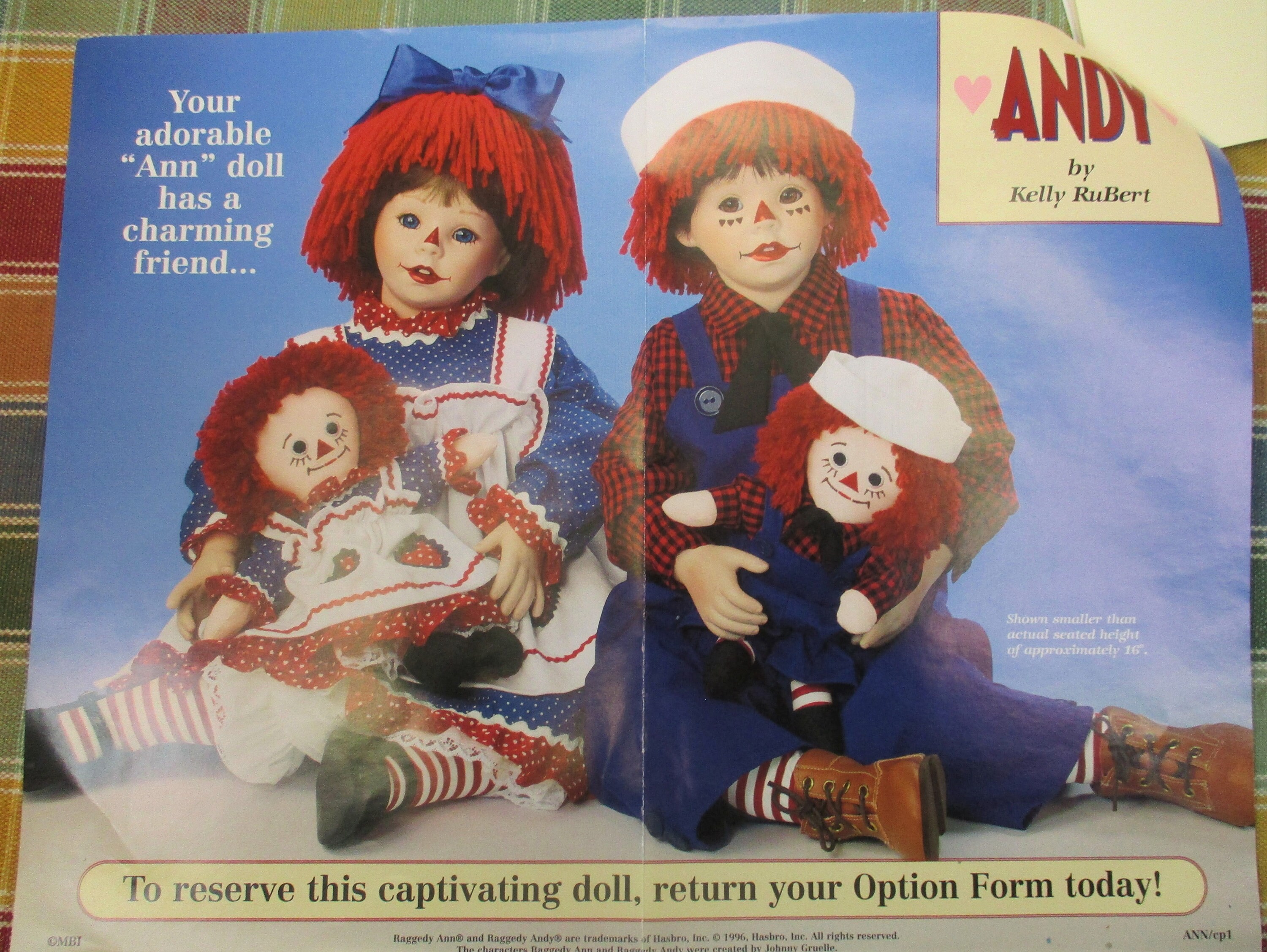 Vintage Raggedy Ann & Andy 22 Dolls by Kelly Rubert in Original Boxes W ...