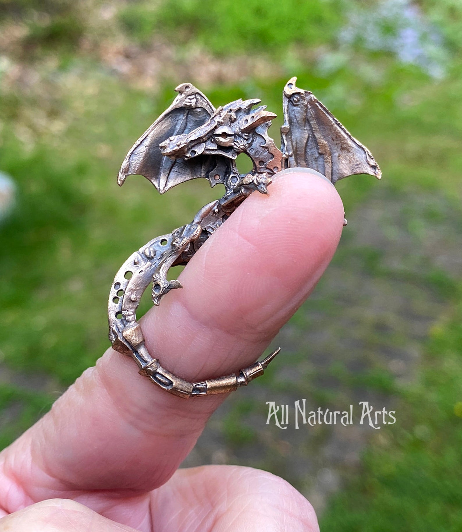 Finger Dragon Necklace (silicon Bronze) - Etsy