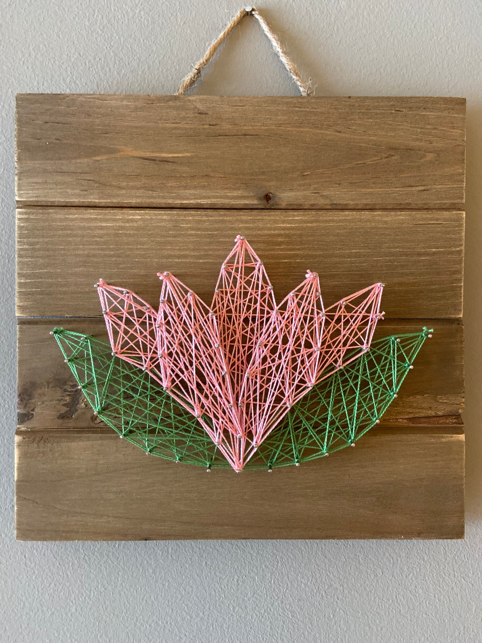 Lotus Flower String Art Custom Made - Etsy