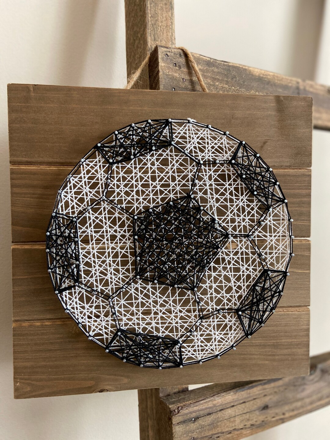 Soccer Ball String Art - Etsy