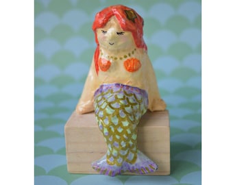 Paper Mache Mermaid - Etsy