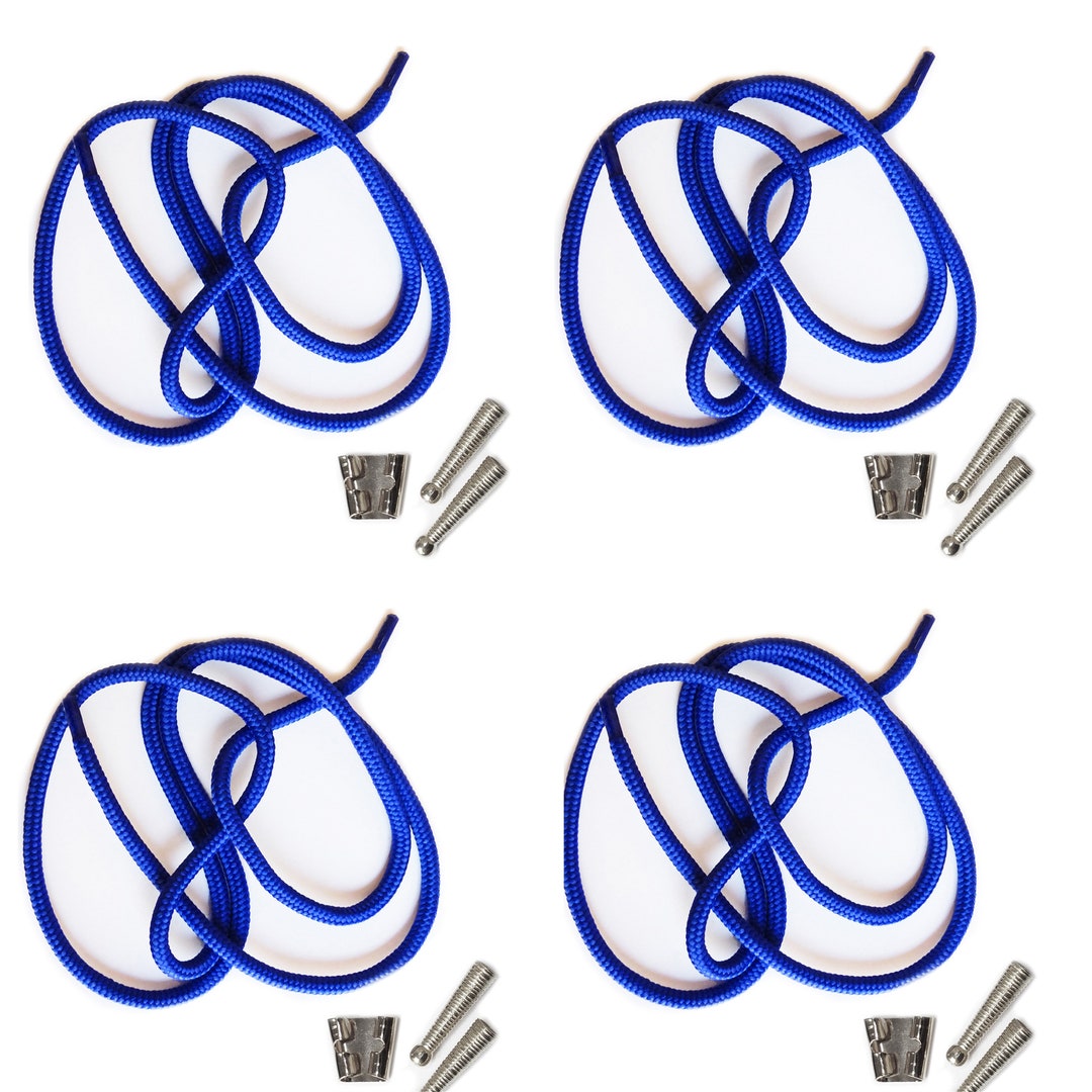Blank Bolo String Tie Parts Kit Standard Slide Textured Tips Royal Blue ...