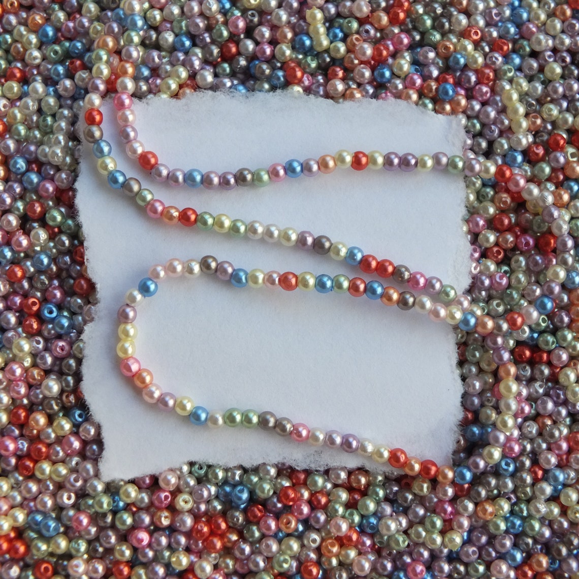 Colored Pearl Bead Mix Petite 3mm Round Color Multi Assortment - Etsy