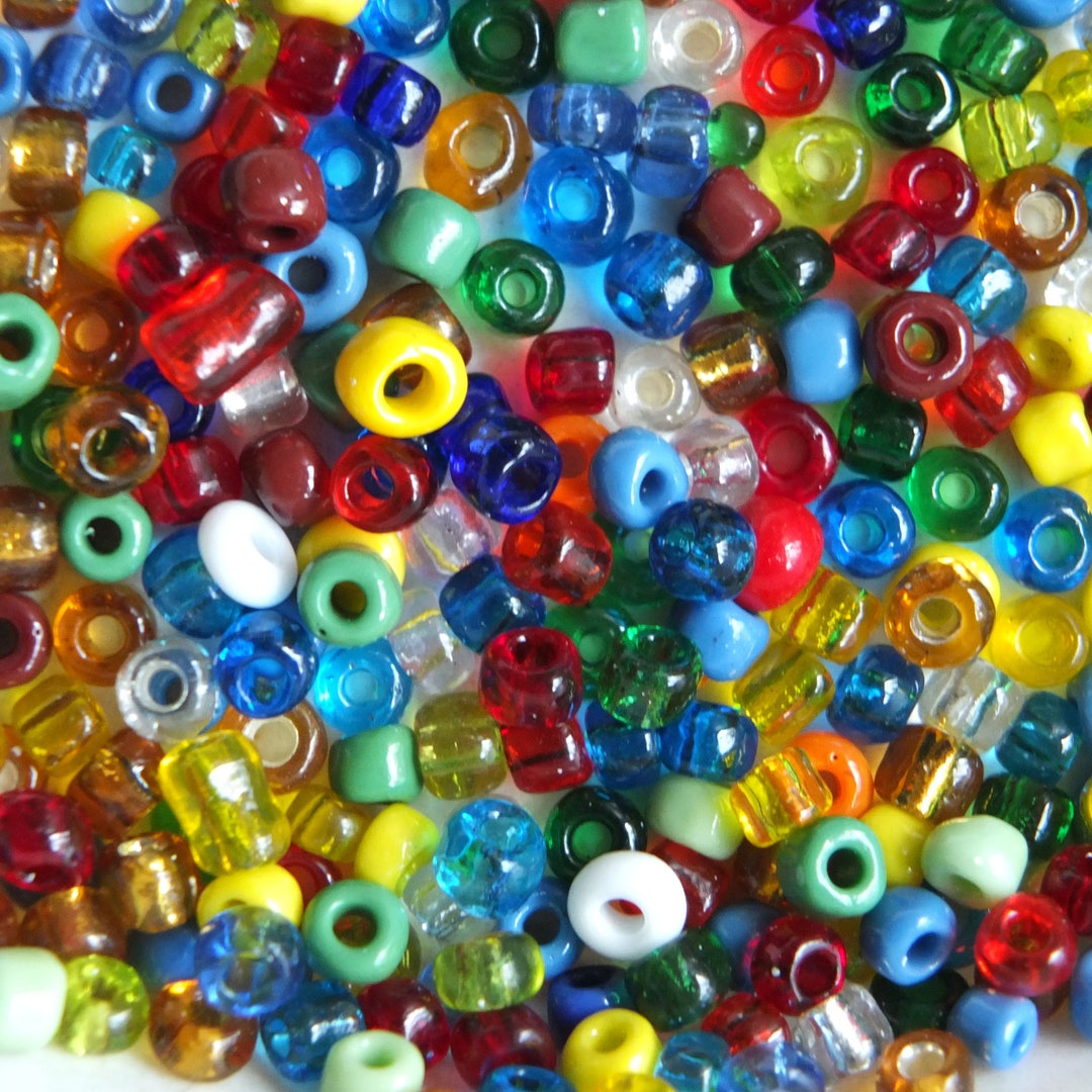 Seed Beads 6/0 Colorful Glass Seed Bead Mix - Etsy