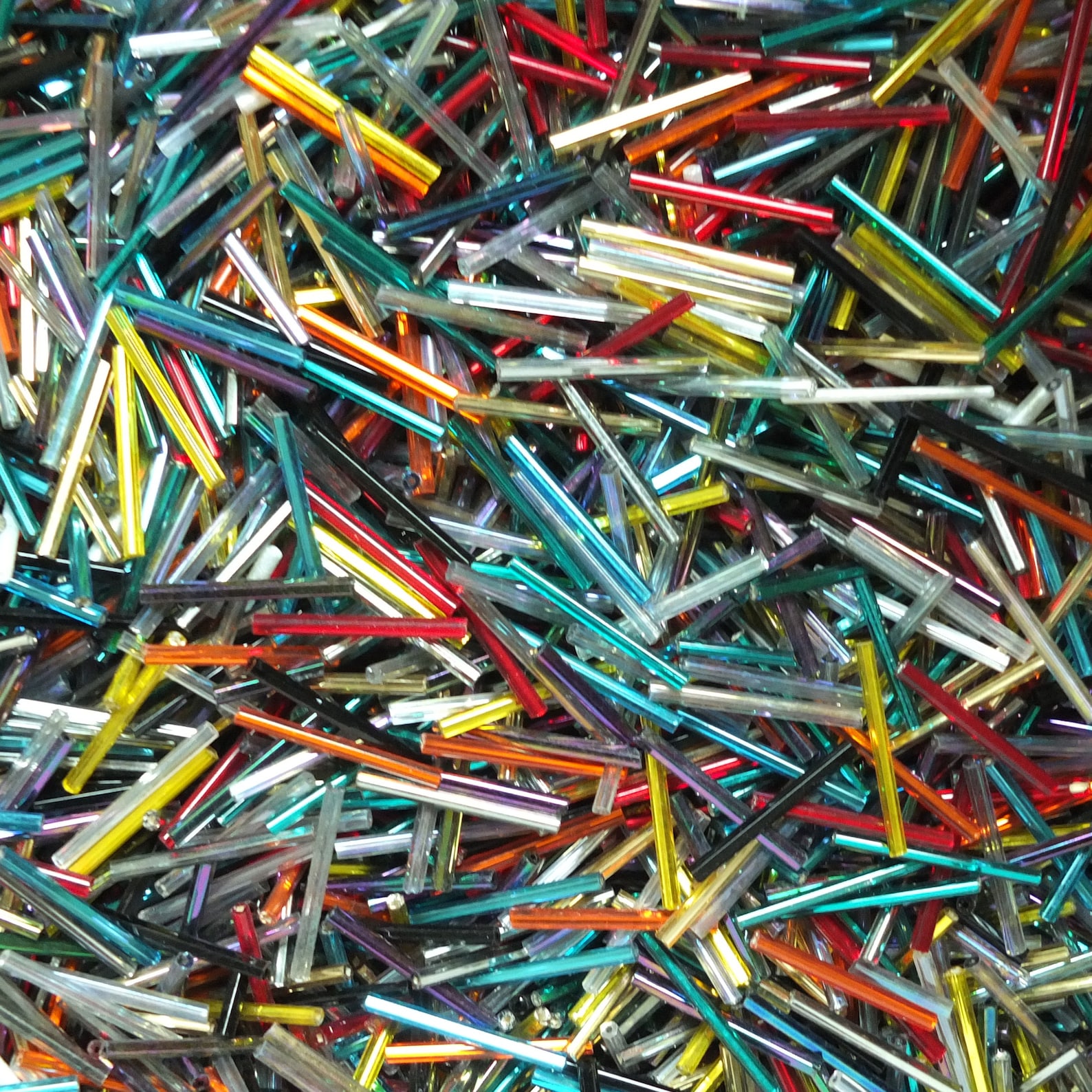 Color Mix 25mm 1 Inch Extra Long Bugle Beads Pk/200 Czech | Etsy