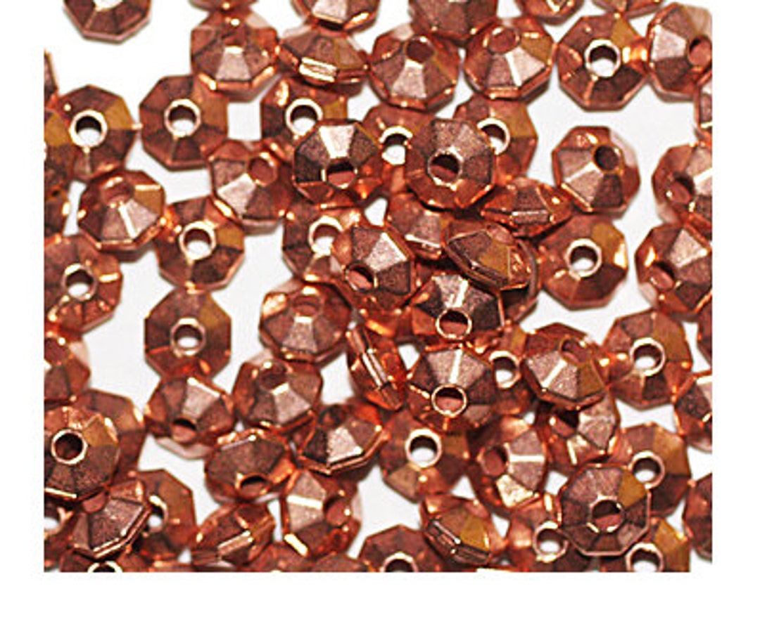 3mm Octa entretoise cuivre brillant métallisé Pack billes métalliques ...