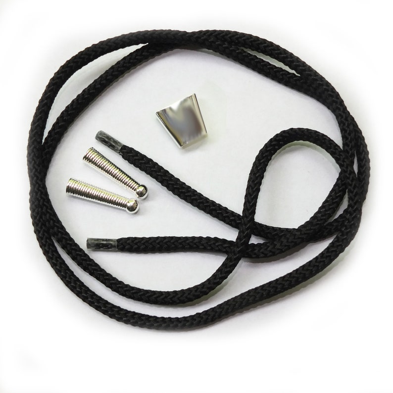 Blank Bolo Tie Parts Kit Sterling Silver Plated Standard Slide - Etsy