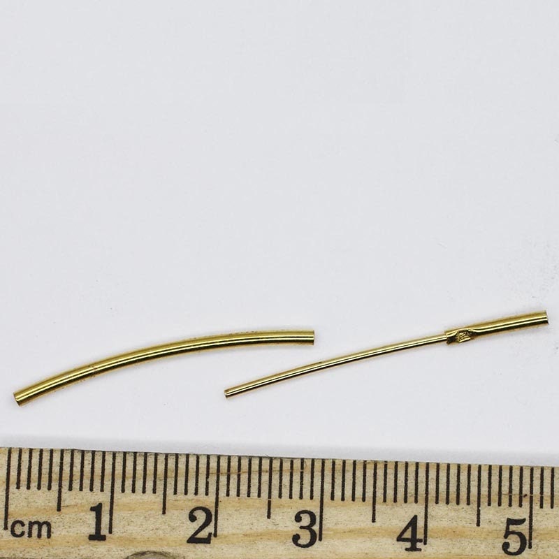 Push Pull Clasp Goldtone One Piece Crimp and Clasp Pack of 5 | Etsy