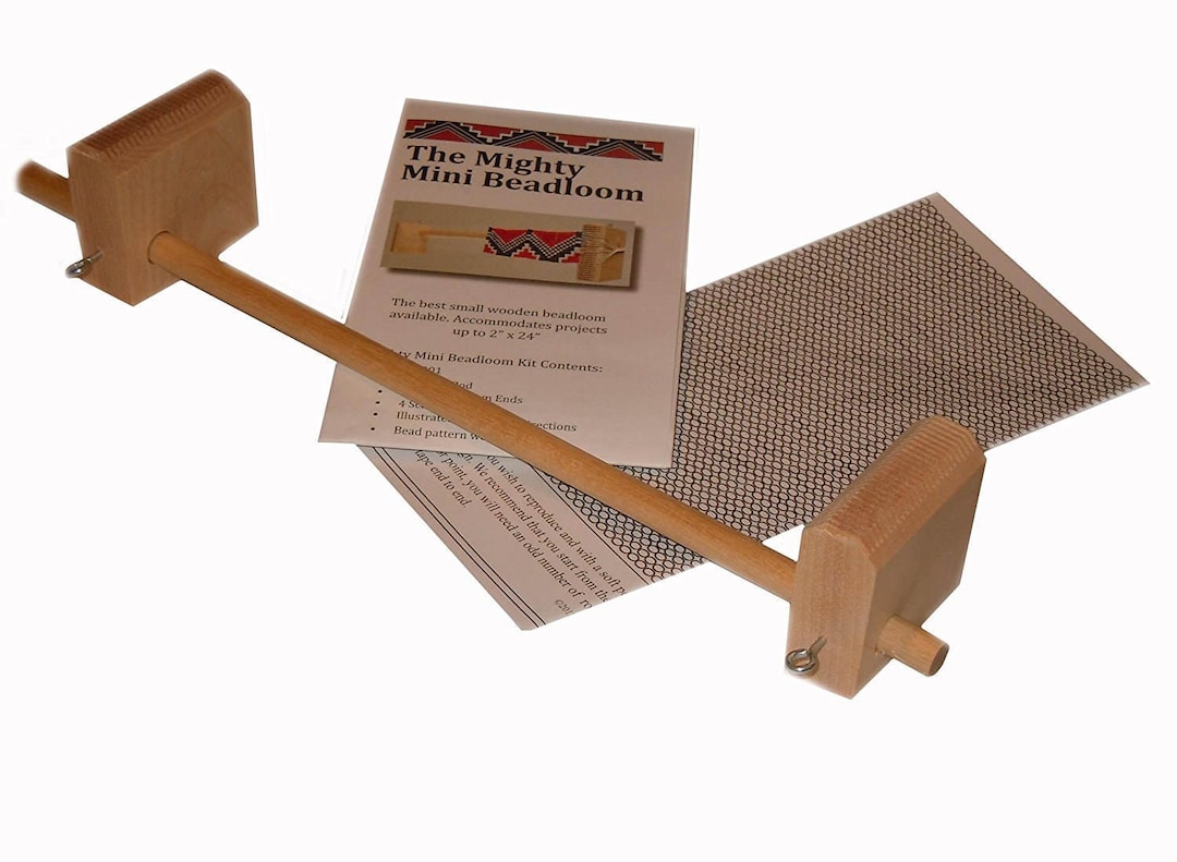 Mighty Mini Ojibwa Bead Loom for Seed Bead Work Weaving Wood Beadloom ...