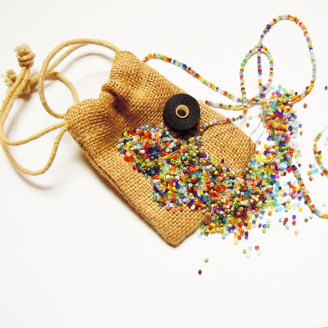 Love Bead Hippy Seed Bead Necklace Kit (makes 8 Necklaces) - Etsy