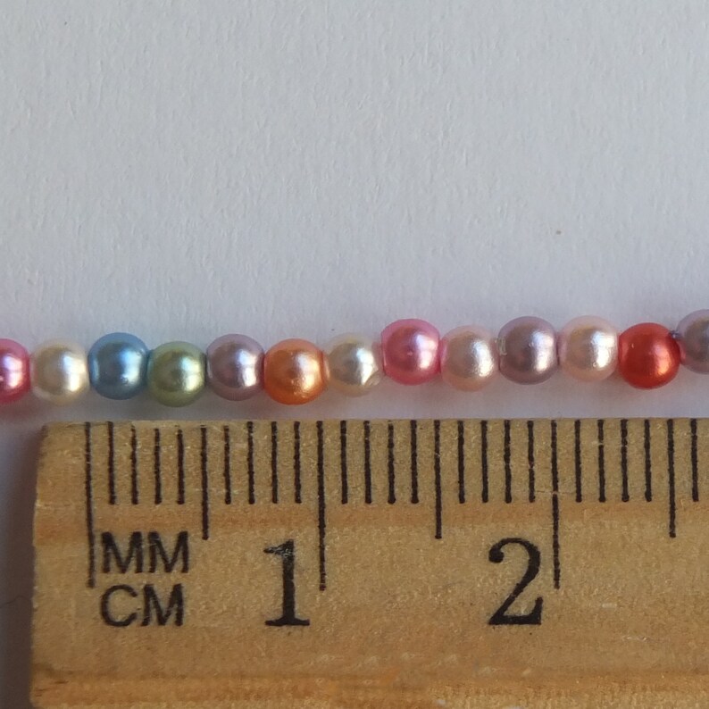 Colored Pearl Bead Mix Petite 3mm Round Color Multi Assortment - Etsy